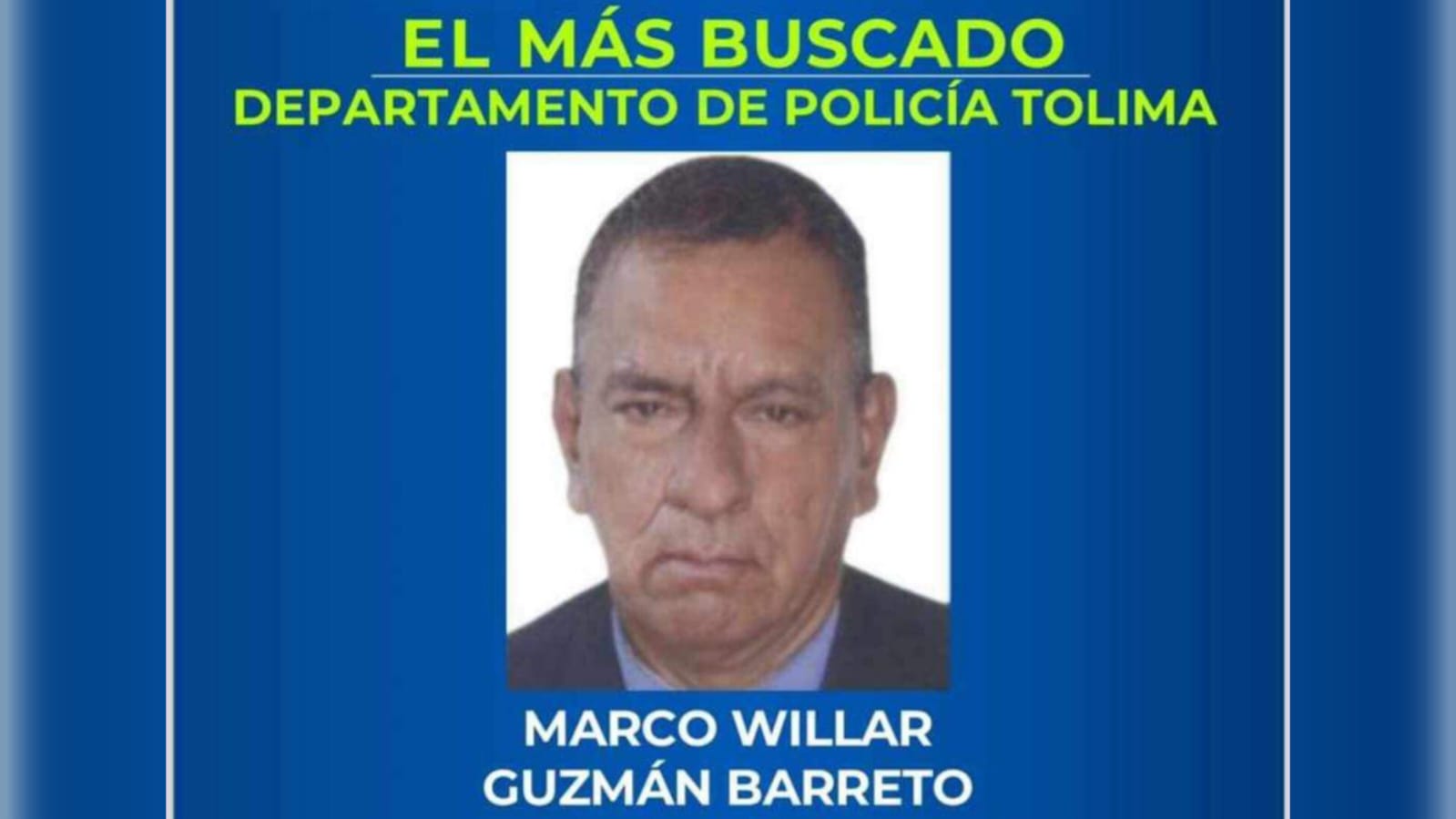 Tolima lanza campaña para capturar a William Guzmán, el delincuente más buscado - Don Tamalio
